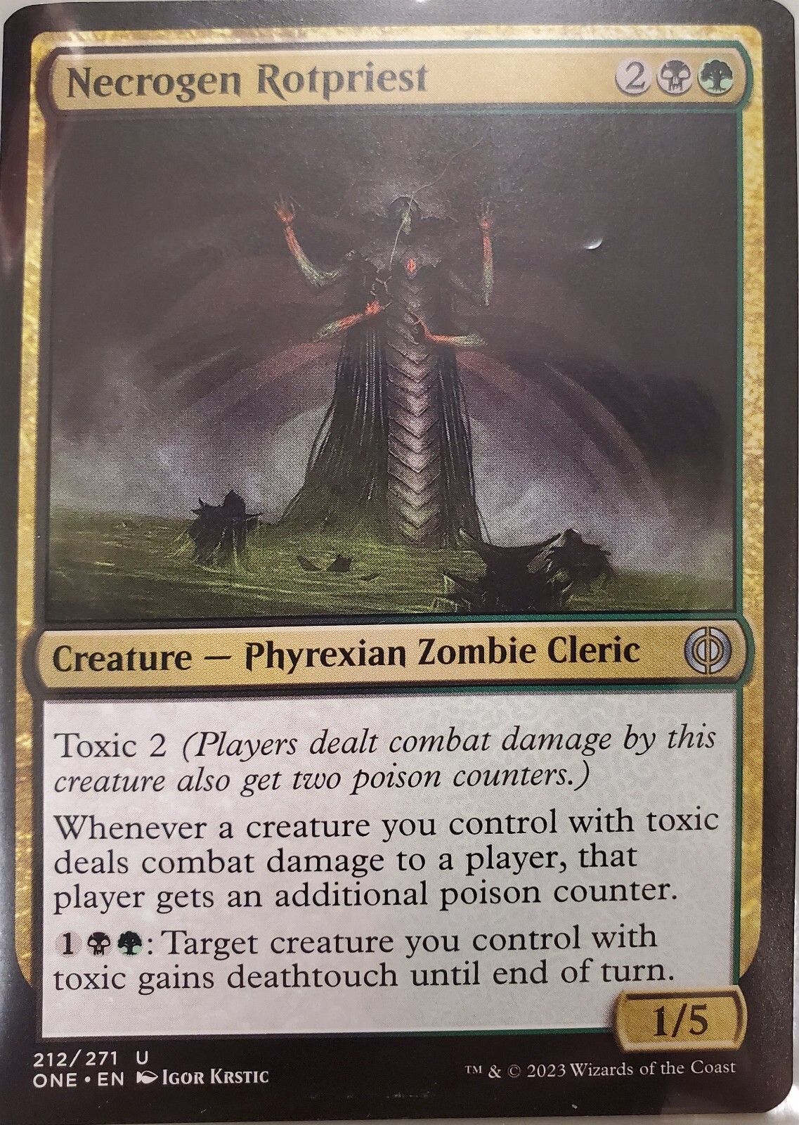 MTG Necrogen Rotpriest Phyrexia: All Will Be One 212/271 Regular ...