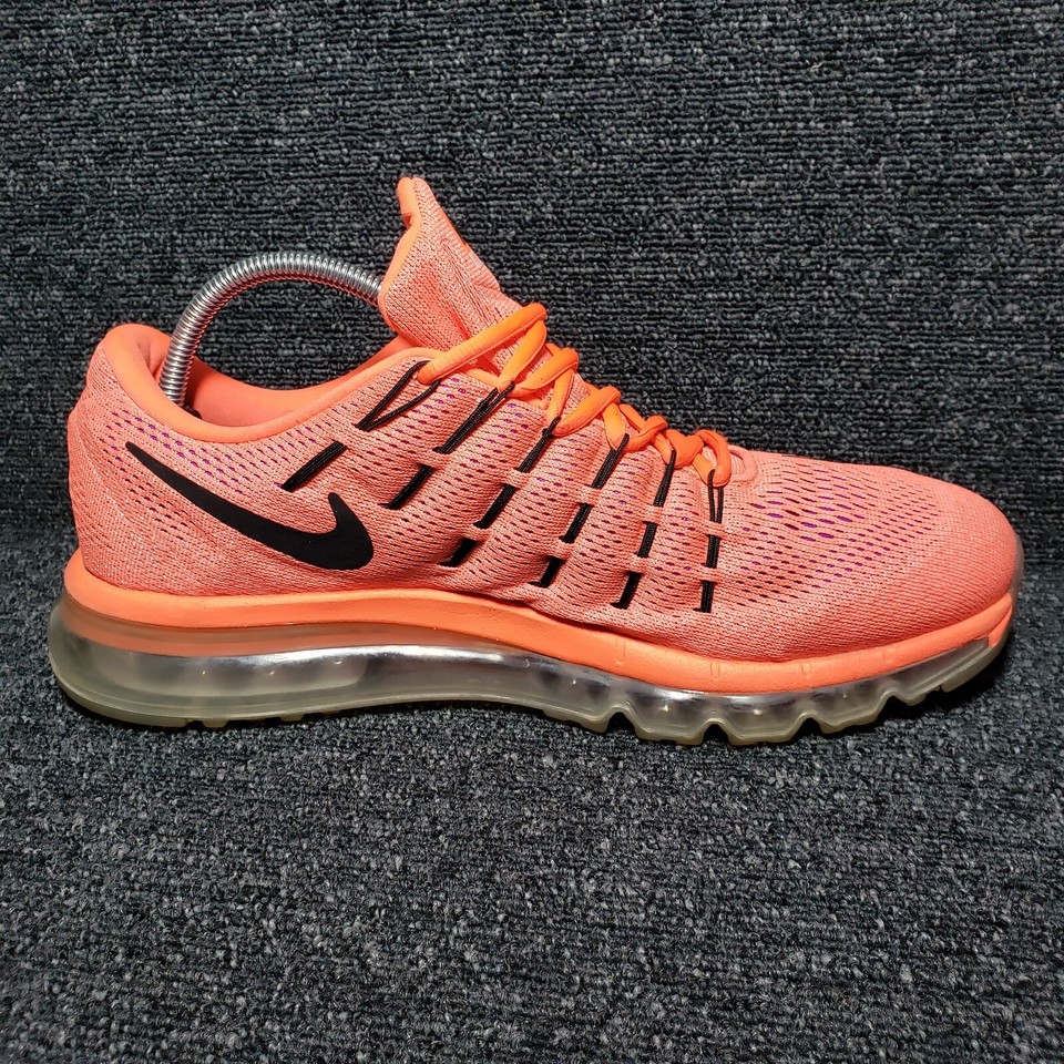 Nike Air Max 2016 Womens 12 Hyper Orange Black Running Shoes 806772-800 ...