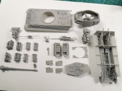 3D printing 1/72 Panzerkampfwagen Tiger Ausf.B (Sd.Kfz.182) Tiger II ...