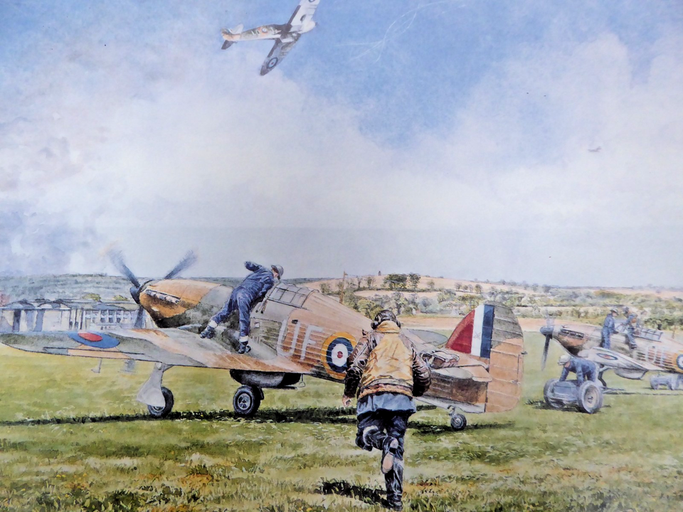 Signed Michael Southcott Limited Ed Print Tangmere WWII Britain War ...