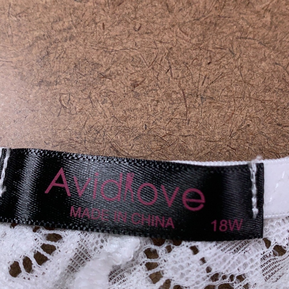 AvidLove Womens Size 18W White Sheer Lace Cheeky Panty New | eBay