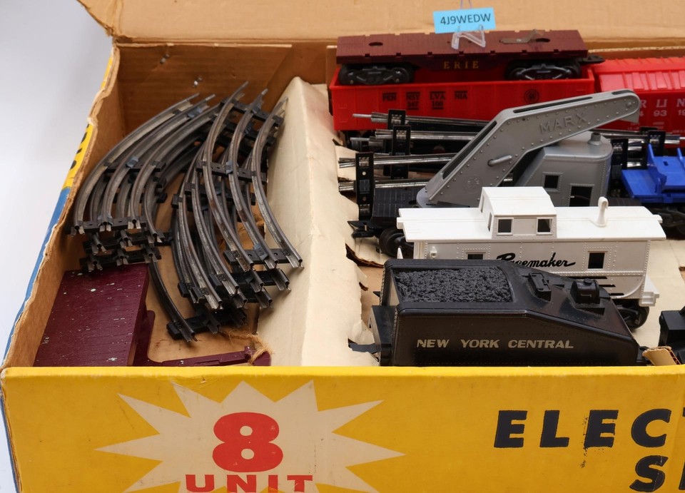 Complete 8 Unit Electrical Train Set 1950s-60s Louis Marx Vintage Toy ...