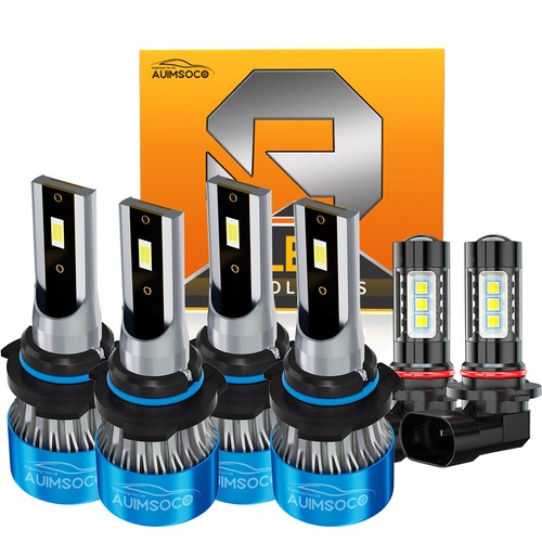 For Dodge Viper 2003-2004 6PCS LED Lights High+Low Beam White+Fog Light ...