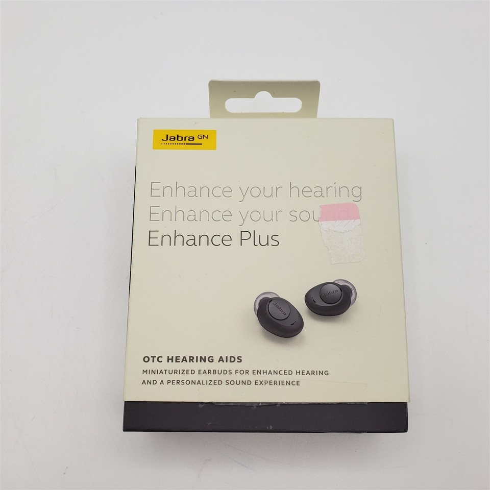 Jabra Enhance Plus Self-Fitting OTC Rechargeable Hearing Aids – Dark ...