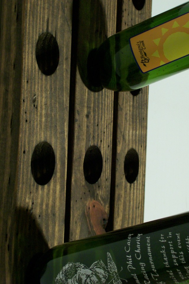 Riddling Rack Vineyard Decor Sommelier Riddling Rack Distressed Wood ...