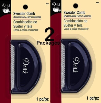 2 Two Dritz Sweater Comb ~ De-Fuzz-it! ~Takes the Fuzz Pills off of ...