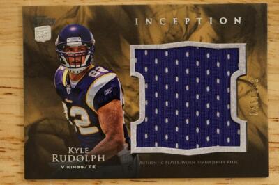 2011 Topps Inception Rookie Jumbo Jersey /158 Kyle Rudolph JR-KR ...