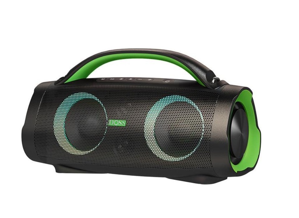 DOSS Extreme Boom+ Loud Bluetooth Speaker with 100W Stereo Sound, Extra ...