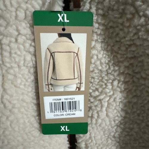 BEARPAW Ladies' Moto Shearling Jacket Size XL | eBay
