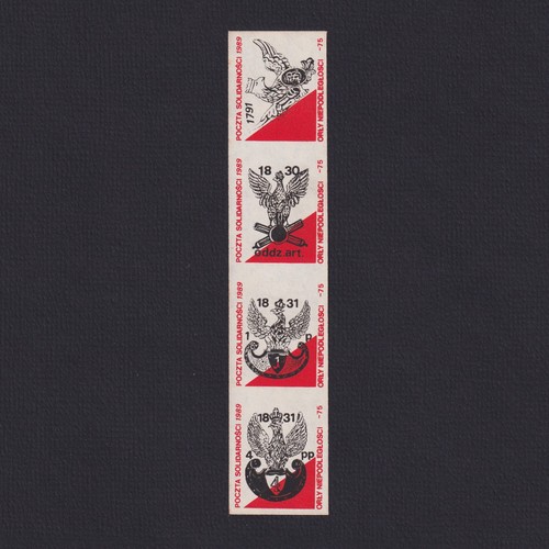 POLAND 1989, Solidarity (Solidarnosc) label, Propaganda, Eagles of ...