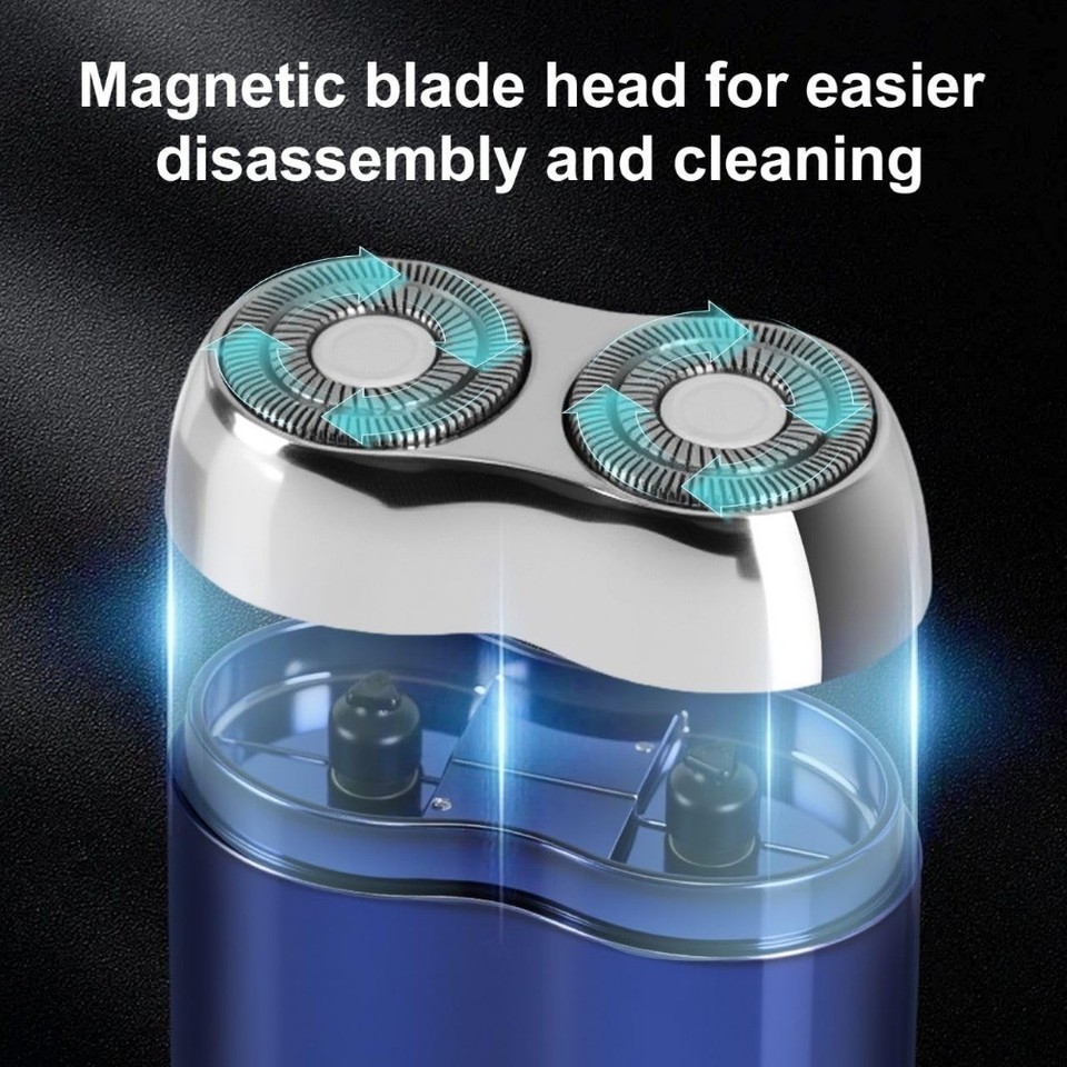 Mini Dual-Head Electric Razor, Pocket Shaver, USB Rechargeable ...