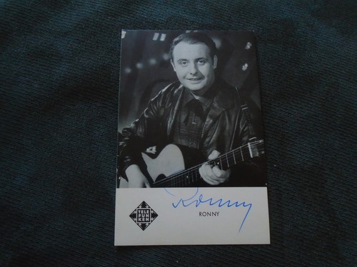 WOLFGANG ROLOFF RONNY - ORIGINAL SIGNATURE ON PHOTO CARD + LETTER | eBay