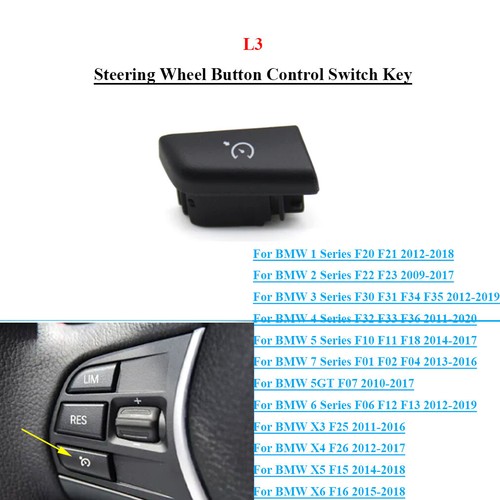 L3 Steering Wheel Key Control Button Fits BMW 1 3 4 5 6 7 Series F20 ...