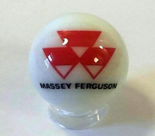 Very Nice Massey Ferguson Farm Tractor Logo Advertising 1" Glass Marble ...