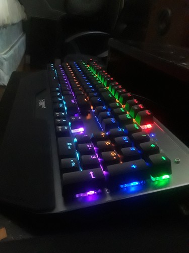 Rosewill Neon K51 Hybrid Mechanical RGB Gaming Keyboard with Detachable ...