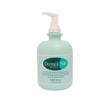 Dermol Lotion 500ml - Treats/Prevents Dry & Itchy Skin, In Eczema ...