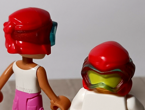 New LEGO Ski Goggles Knit Hat Scarf Mountain Patrol Molded Glasses Red ...