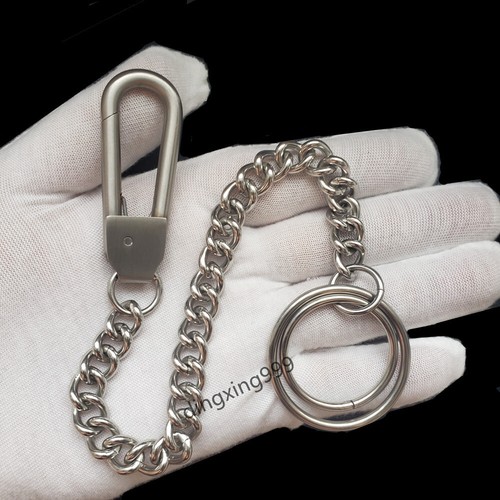 Stainless Steel Fob Pants Key Chain Bag Wallet Keychains + Snap Hook ...