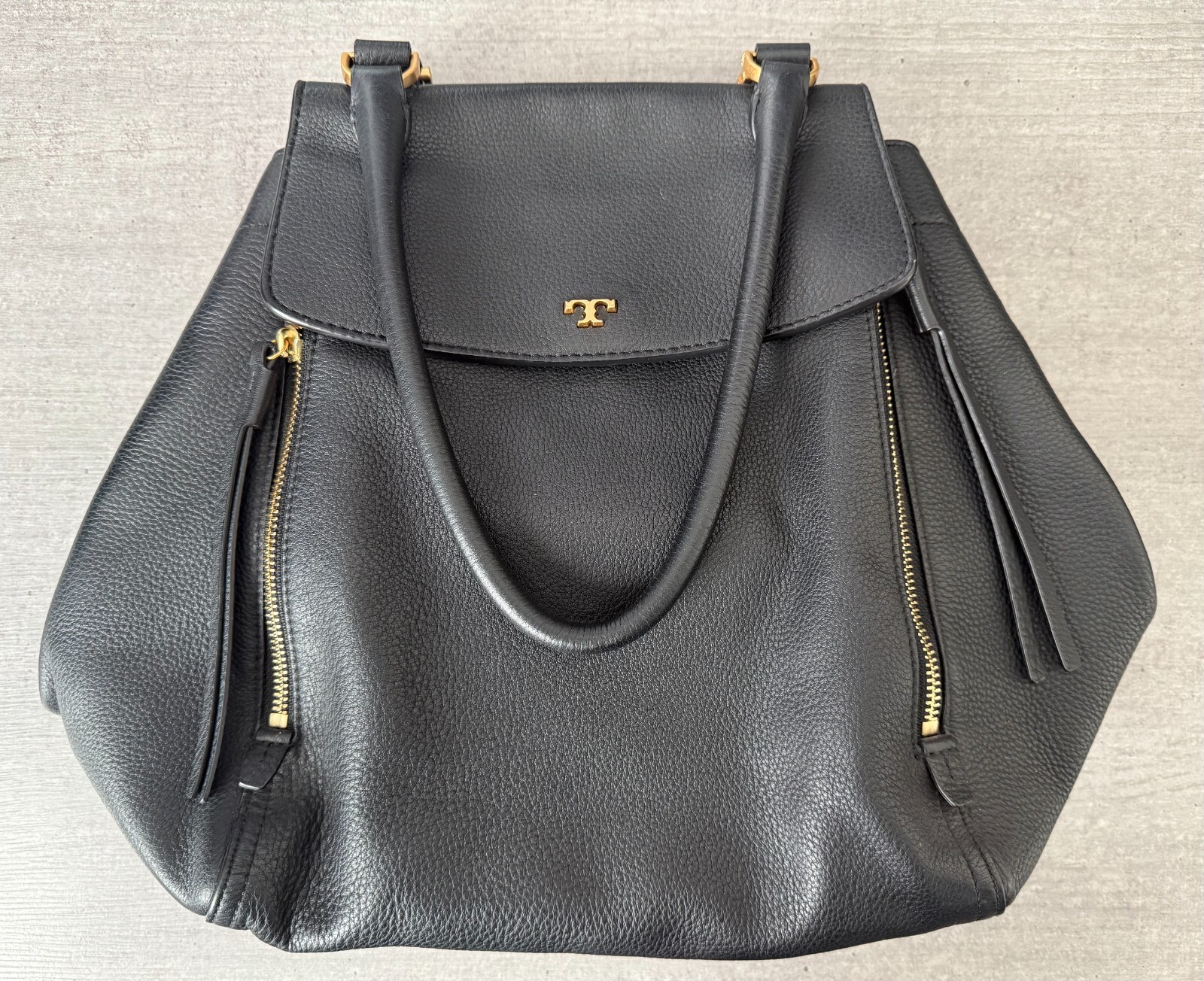 Tory Burch Black leather Shoulder/Bucket Handbag, Large | eBay