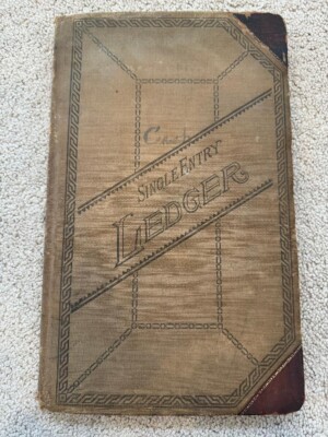 Vintage / Antique 1899 Handwritten Ledger (Jan-Dec 1899) | eBay