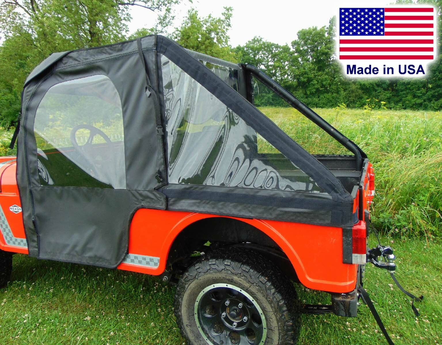 Mahindra Roxor ENCLOSURE - VENTED Hard Windshield, Roof, Doors, Rear ...
