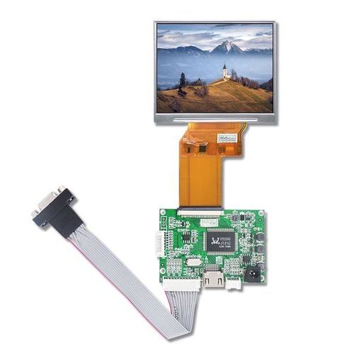 3.5'' Ips Lcd Screen 640x480 400 Nits High Brightness HDMI Driver Board ...