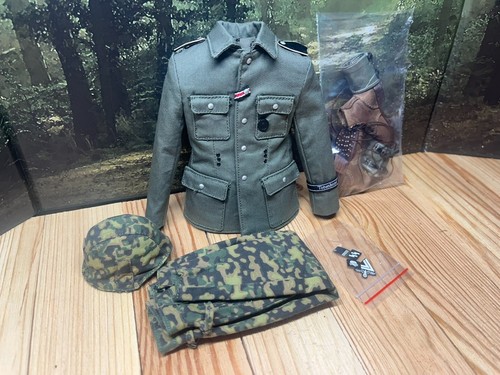 3R/DID D80124 GERMAN WW2 1/6 3RD SS PANZER DIVISION MG34 GUNNER ALOIS ...