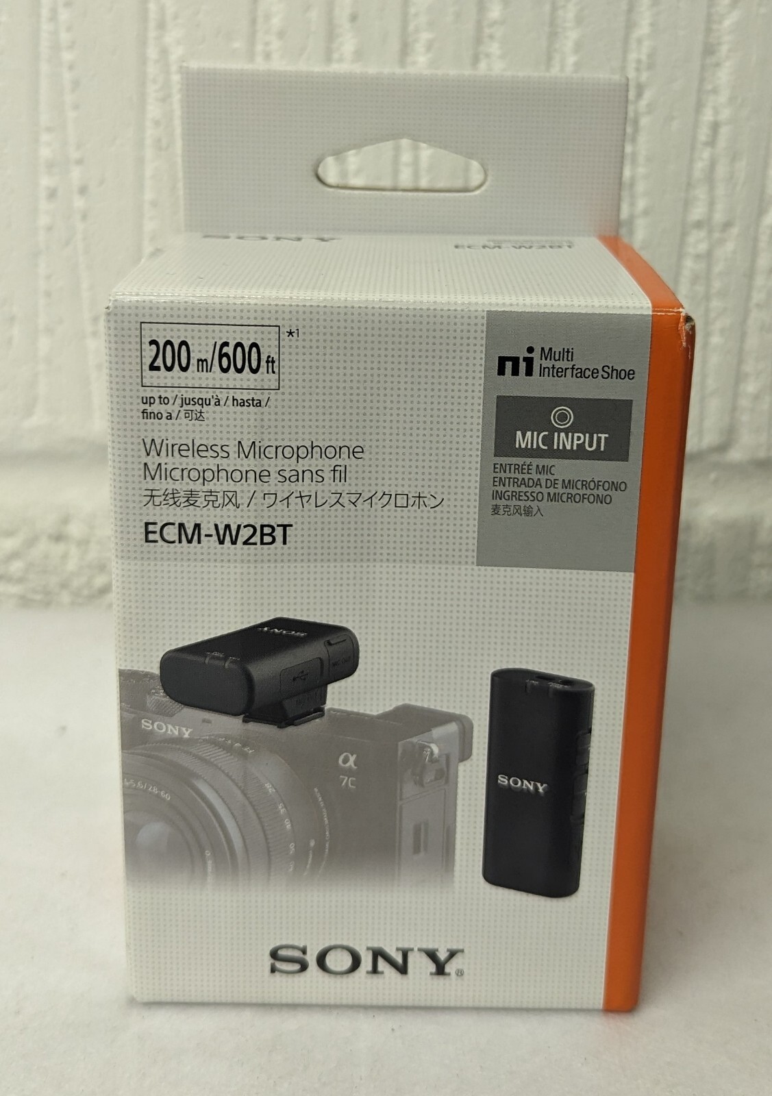 Sony Wireless Microphone with Bluetooth Connectivity Black ECM-W2BT ...