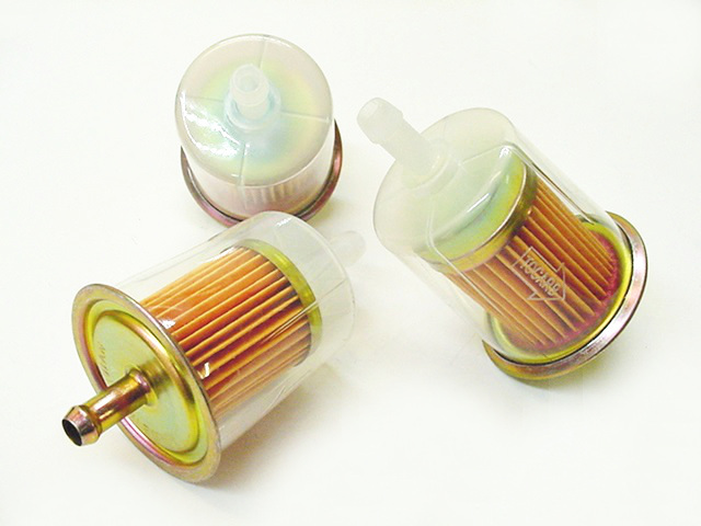 Chevrolet 3 Clear Inline Gas Fuel Line Filters 5/16" 8mm Carburetor ...