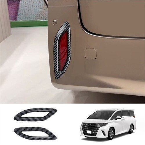 Carbon Fiber 2PCS Rear Fog Light Lamp Cover Trim For Toyota Alphard ...