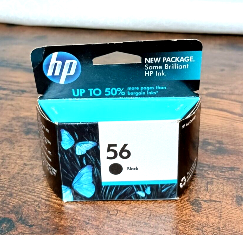 HP 56 (C6656AN #140) Black Ink Cartridge 725184712326| eBay