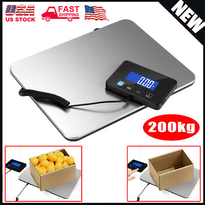 440LB Heavy Duty Digital Postal Parcel Scales Platform Postage Shipping ...