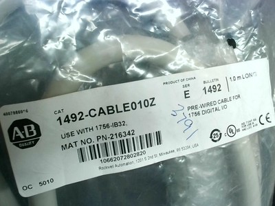Allen Bradley 1492-CABLE010Z Bulletin 1492 Pre-Wired Cable Ser E | eBay