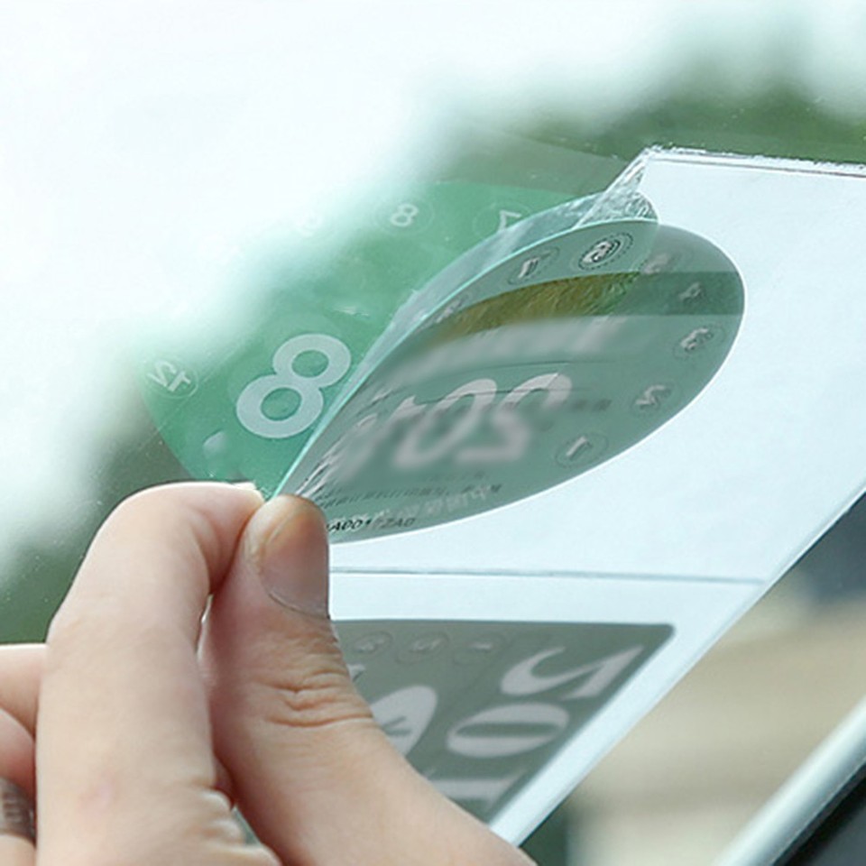 2 Pcs Car Backed Card Bag Windscreen Ticket Holder For Parking Permit ...