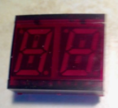 Litronix DL-527 2 Digit 7 Segment Red LED Display - NOS | eBay