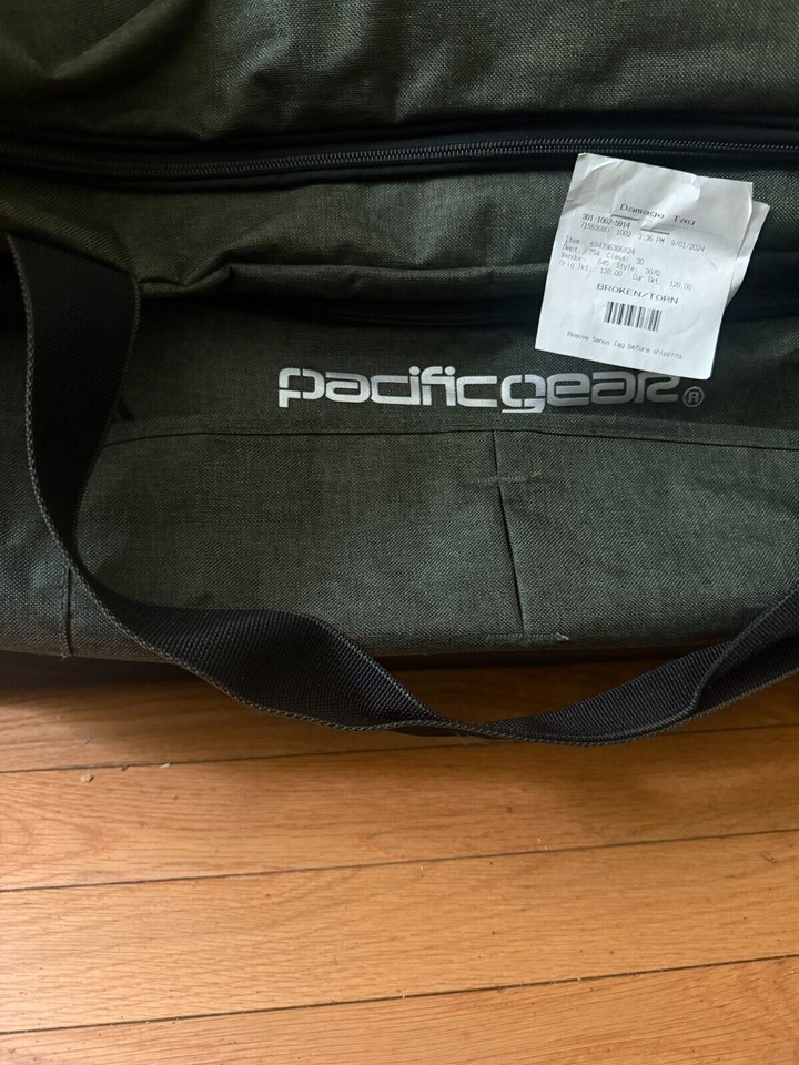 Pacific Gear Wheeled Rolling Duffel Bag 30" Green Durable Design | eBay
