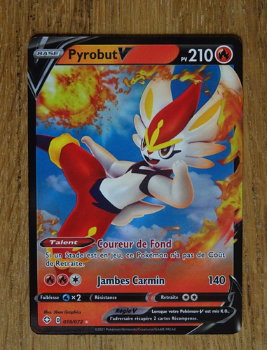 Carte pokemon Pyrobut V brillante 210 PV | eBay