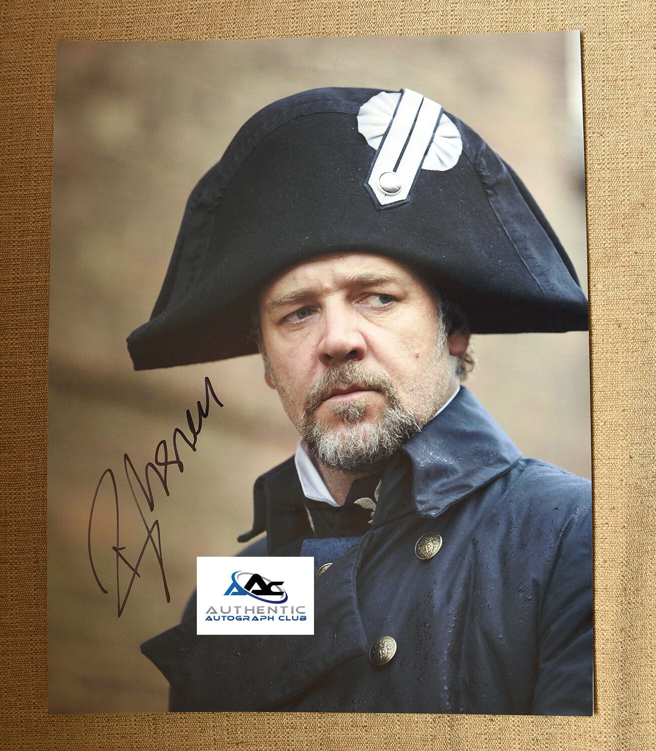 RUSSELL CROWE AUTOGRAPH SIGNED 11x14 PHOTO LES MISERABLES GLADIATOR COA ...