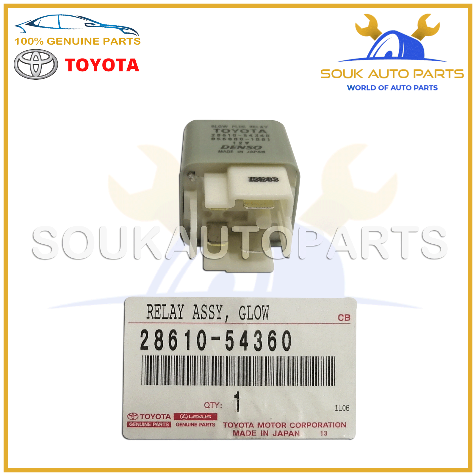 28610-54360 Genuine Toyota GLOW PLUG RELAY ASSY 2861054360 OEM | eBay