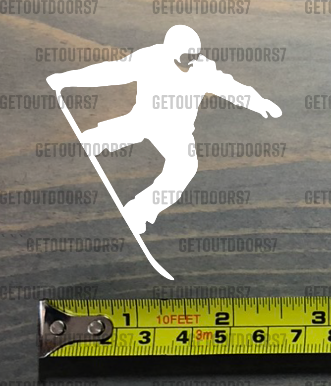 Snowboarder Sticker Decal 2.5" Snowboard Burton Lib Tech K2 Gnu Ride Die Cut XO | eBay