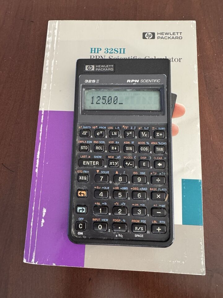 HP 32SII RPN Scientific Calculator and Owner’s Manuel Vintage | eBay