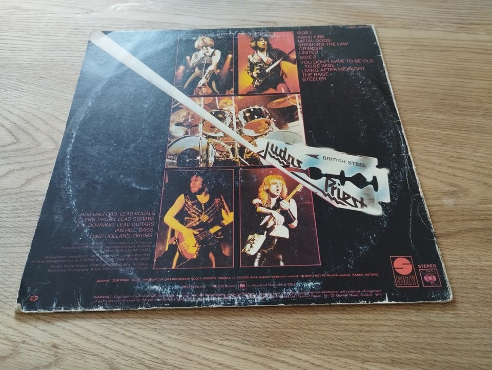 Judas Priest – British Steel – Yugo LP Original (1981 CBS) | eBay UK