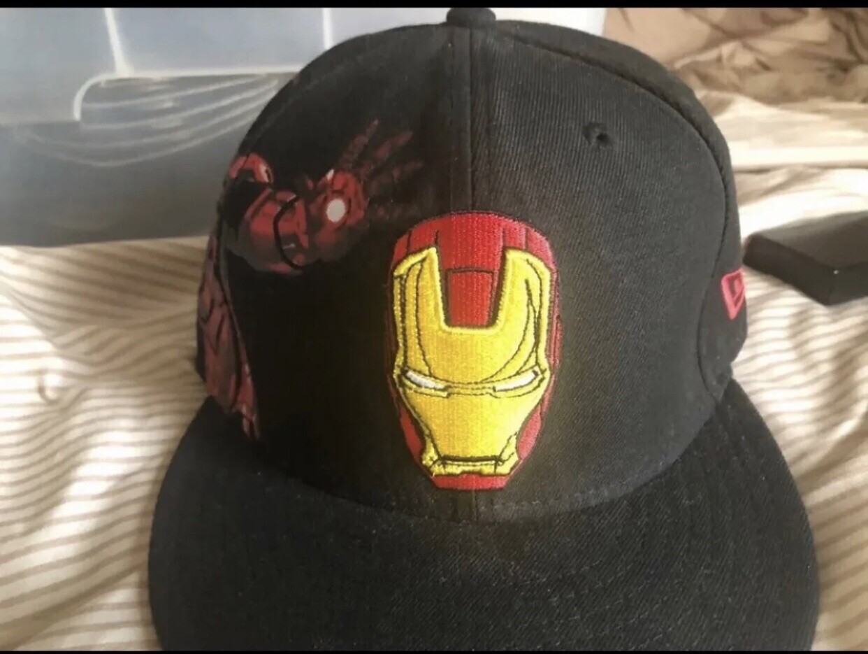 New Era Marvel Iron Man Fitted Cap Size 7 - Gem