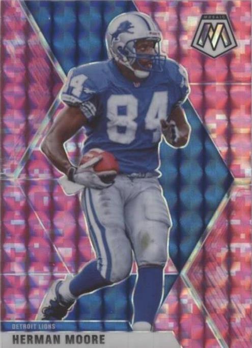 2020 Panini Mosaic - Herman Moore #78 Camo Pink Mosaic Prizm for sale ...