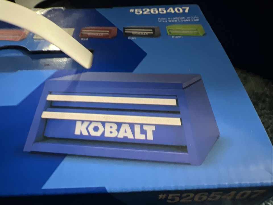 Brand New 25th Anniversary Kobalt Mini Toolbox BLUE Kobalt Mini Tool ...