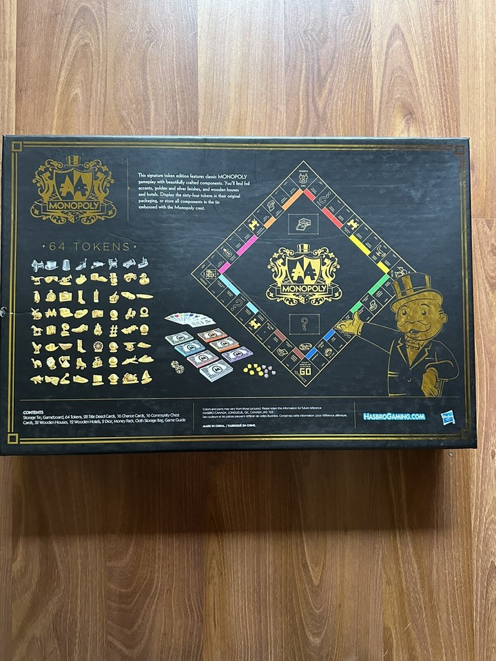 Hasbro Gaming Monopoly Signature Token Edition Game - New In Box ...