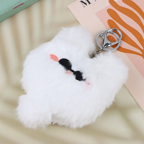 Plush Cute Embroidery Plush Key Chain Stuffed Pendant Cartoon Toy Gift ...