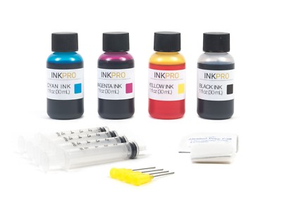 InkPro Premium Ink Refill Kit for HP 60/61/62/63/64/65/901/300/121/XL ...