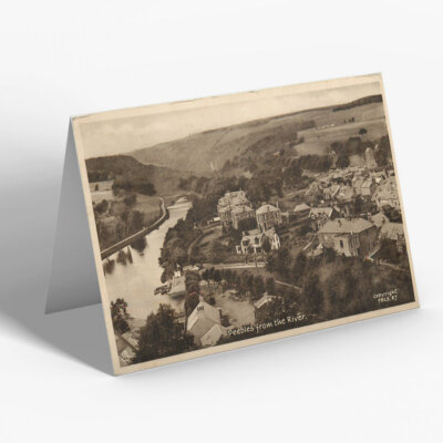 GREETING CARD - Vintage Scotland - Peebles from the River | eBay UK