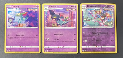 Pokémon TCG - Dragapult 130/264 Fusion Strike Drakloak Dreepy Evolution ...